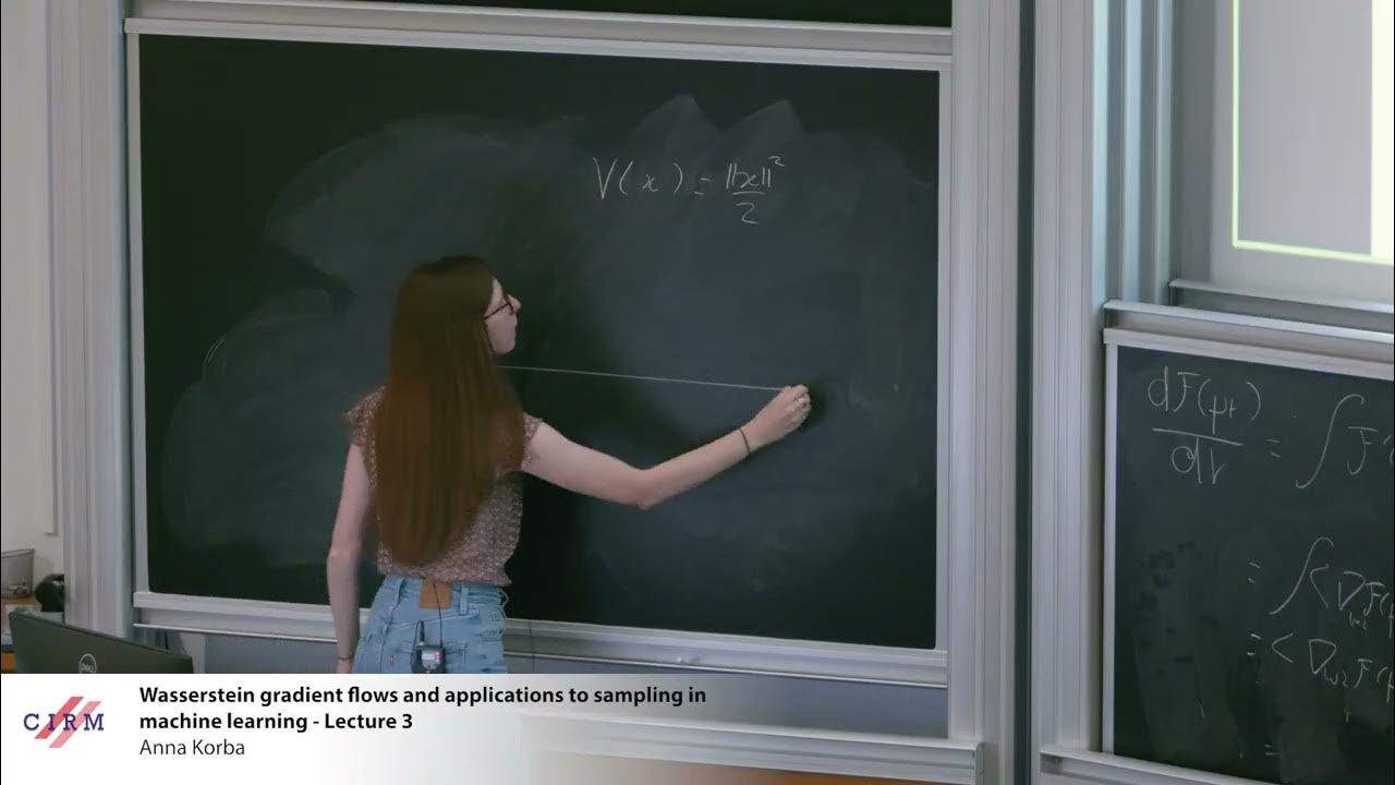 Anna Korba: Wasserstein gradient flows and applications to sampling in machine learning ...