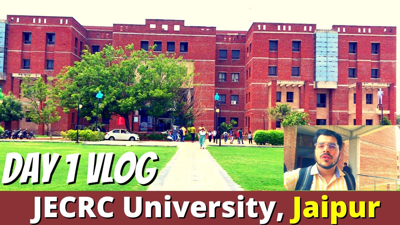 Day #1 vlog at jecrc college jaipur campus | jecrc university jaipur ...