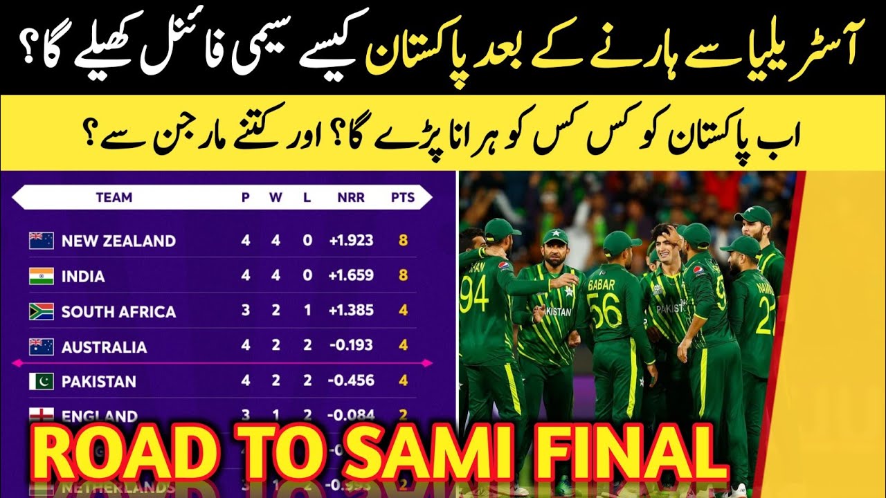 HOW CAN PAK TEAM QUALIFY FOR THE SAMI FINAL AFTER THE DEFEAT OF AUS ...
