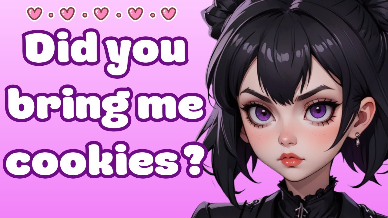 Cookies & confessions for your flirty goth friend [F4M ASMR RP] [Confession] [Spicy] - YouTube