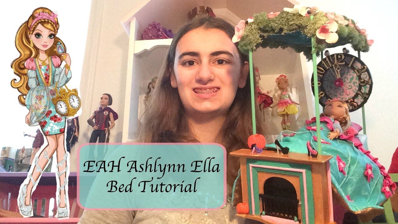 Ever After High Ashlynn Ella Bed Tutorial - YouTube