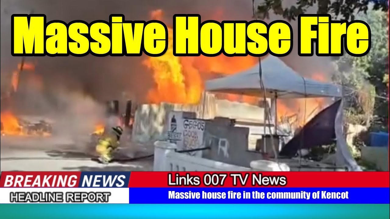 Massive House fire in the Community of Kencot - YouTube