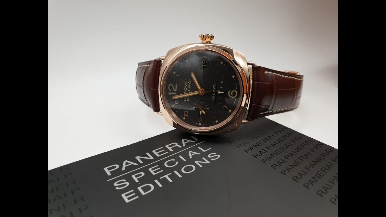 Обзор часов Panerai Radiomir 10 Days GMT Automatic Oro Rosso 45 mm ...