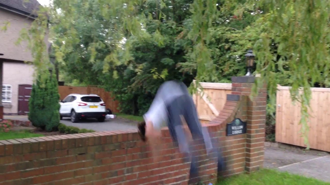 BACKFLIP OF A WALL (FIRST VIDEO) - YouTube