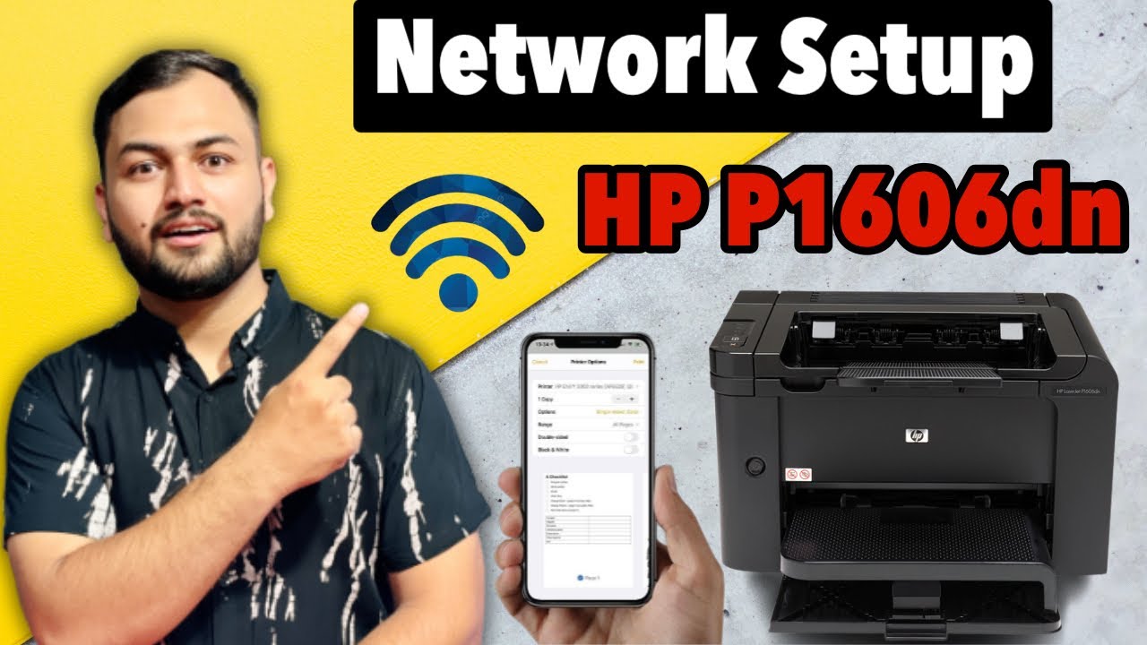 HP P1606dn Printer WiFi & Ethernet Setup | Complete Network Guide - YouTube