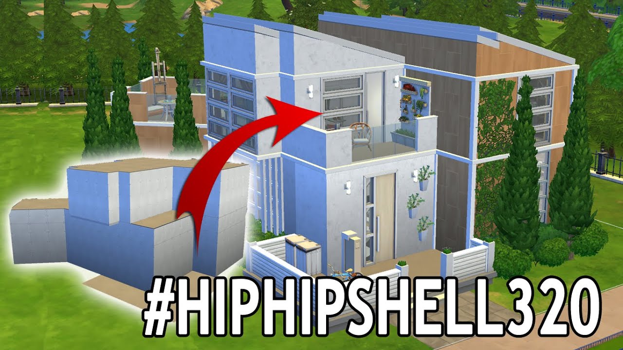 MODERN COLORFUL MANSION | The Sims Shell Challenge - YouTube