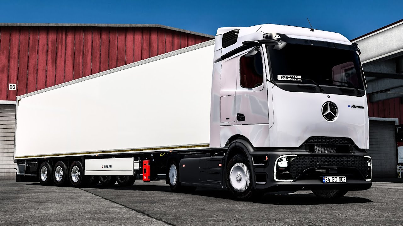 ETS2 1.53 ⚡ eActros MP6 (Electric Vehicle) Best Realistic Truck Mods ...