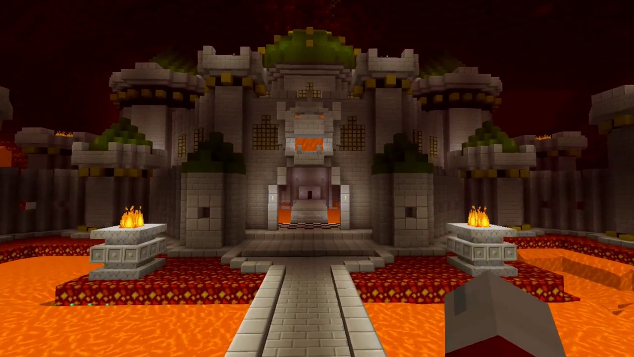 Minecraft Nintendo Switch Edition Bowser's Castle Exploring - YouTube
