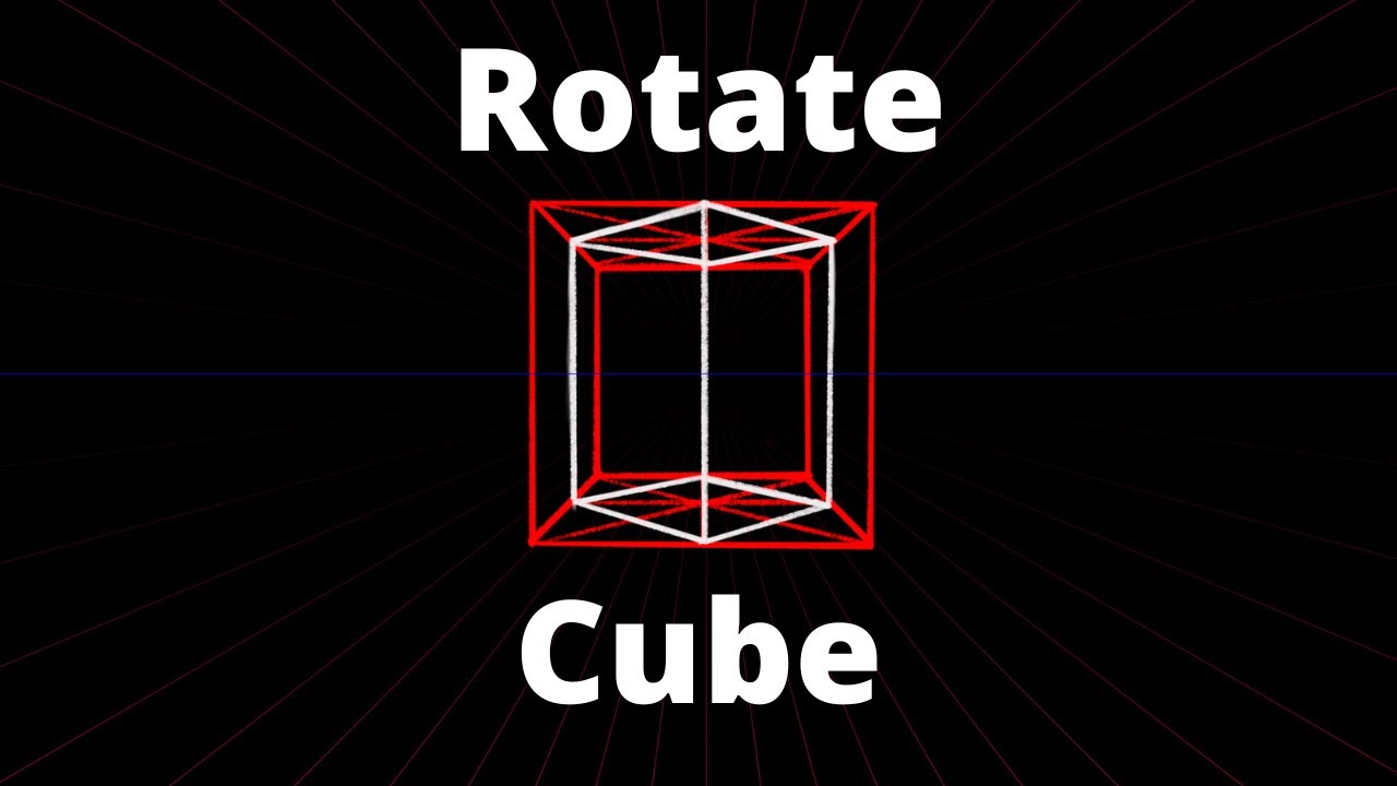 How to Rotate a Perfect Cube in One Point Perspective - YouTube