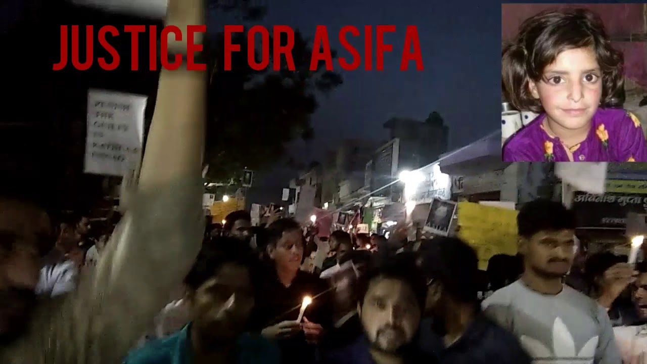 JUSTICE FOR ASIFA| Ujhani ki pukaar | Candle mrch | kathua case| - YouTube