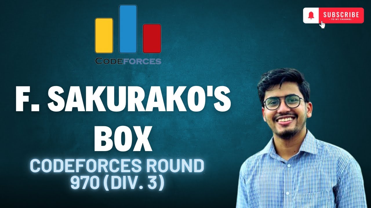 Sakurako's Box 1 | Codeforces Round 970 (Div. 3) | solution - YouTube
