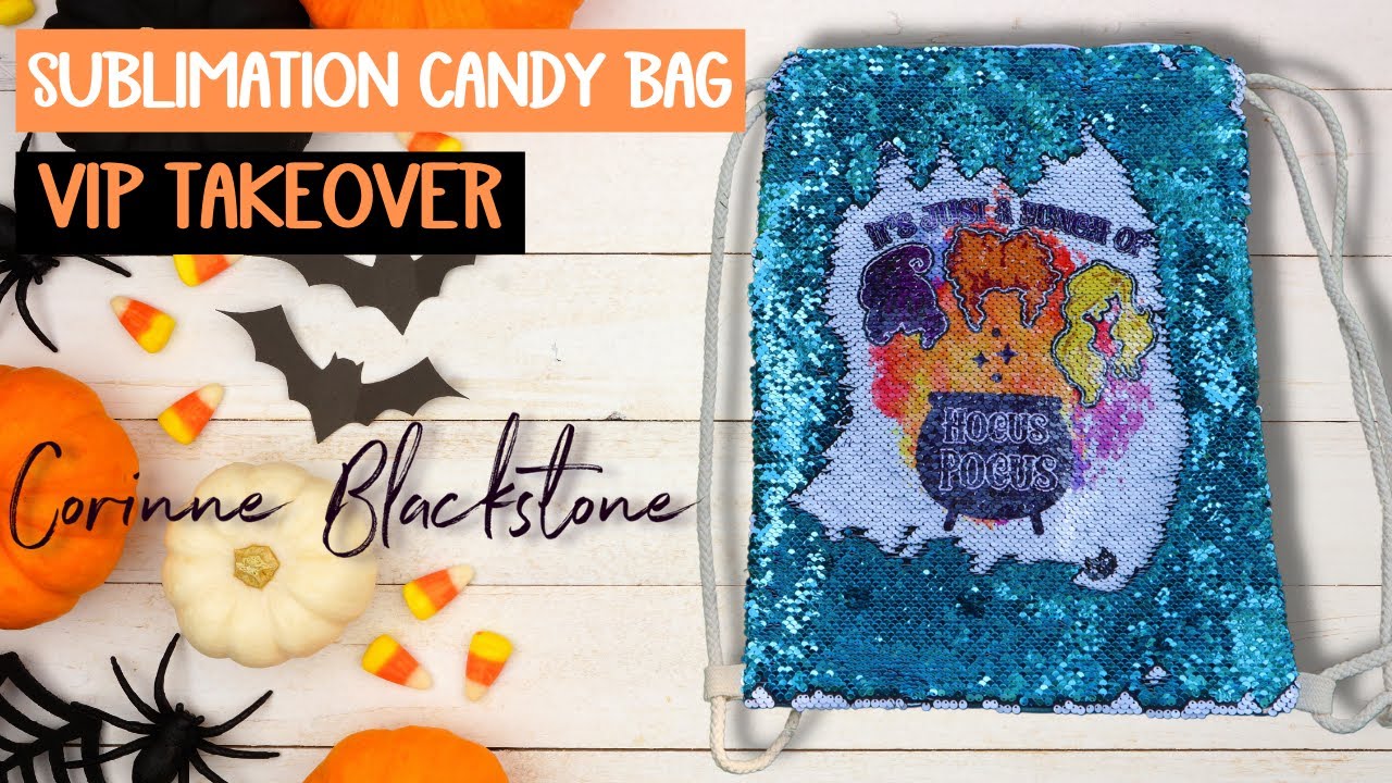sublimate on reversible sequins - Halloween candy bag - Sublimation in ...