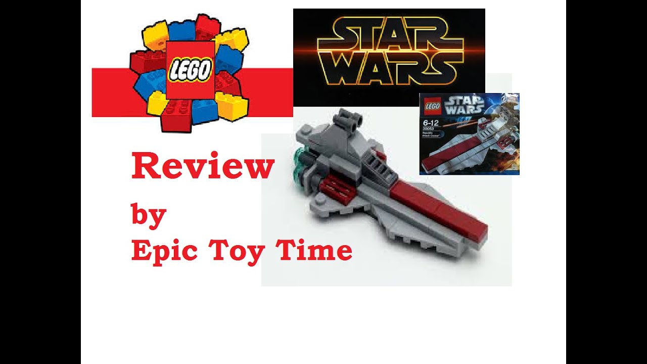 Lego STAR WARS Polybag Set 30053 Republic Attack Cruiser - YouTube