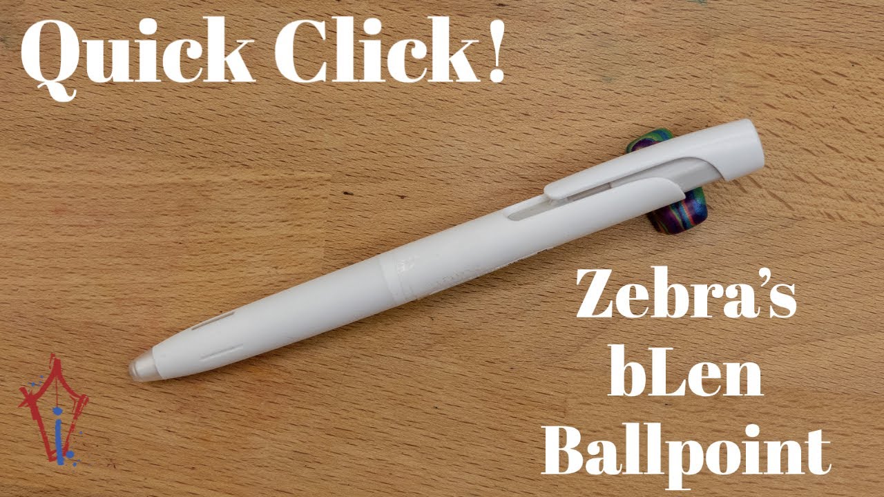 Quick Clicks: The Zebra bLen emulsion ballpoint pen - YouTube