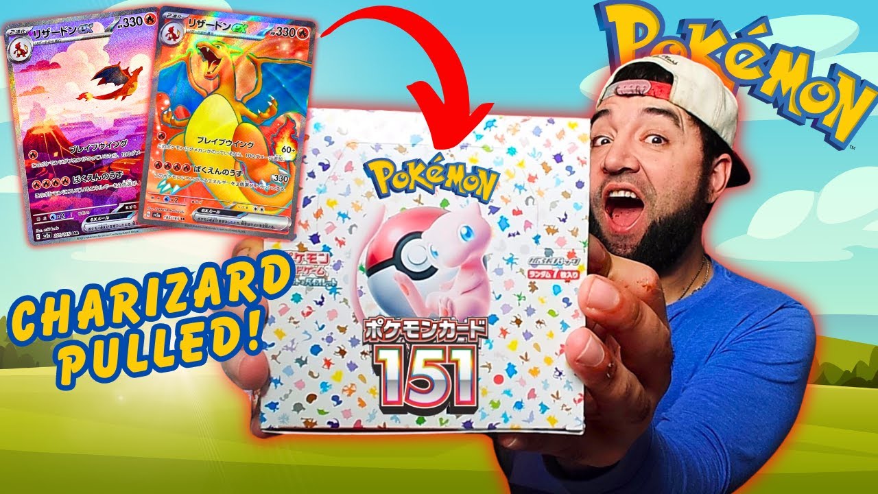 JAPANESE Pokemon 151 Booster Box Opening! CHARIZARD PULLED!! 😱 - YouTube