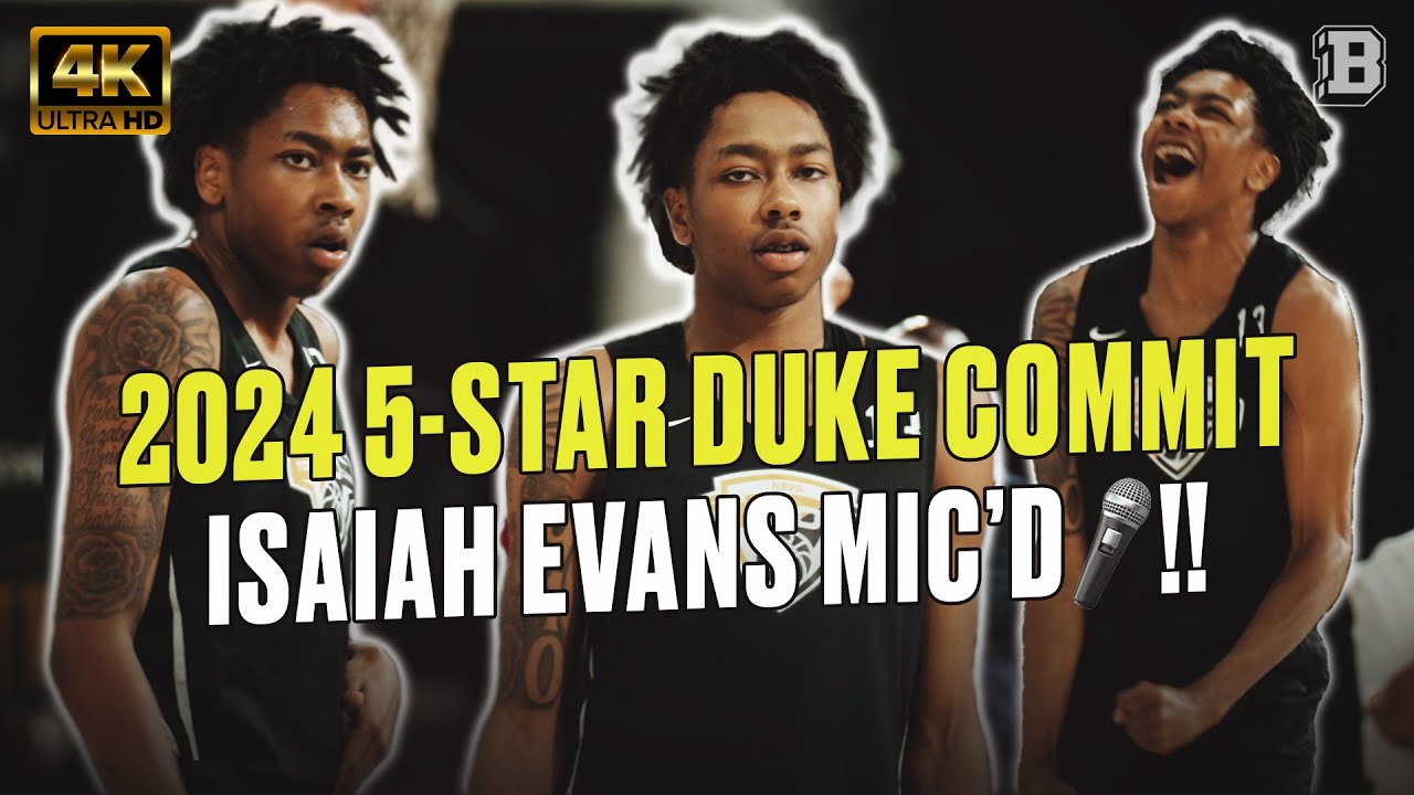 We mic’d up Brandon Ingram 2.0!! | 5-star Duke commit Isaiah Evans Mic ...