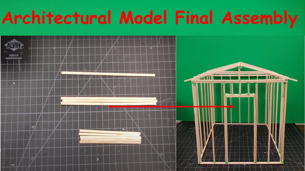 How to Build an Architectural Model (Balsa Wood Shed Final Assembly ...