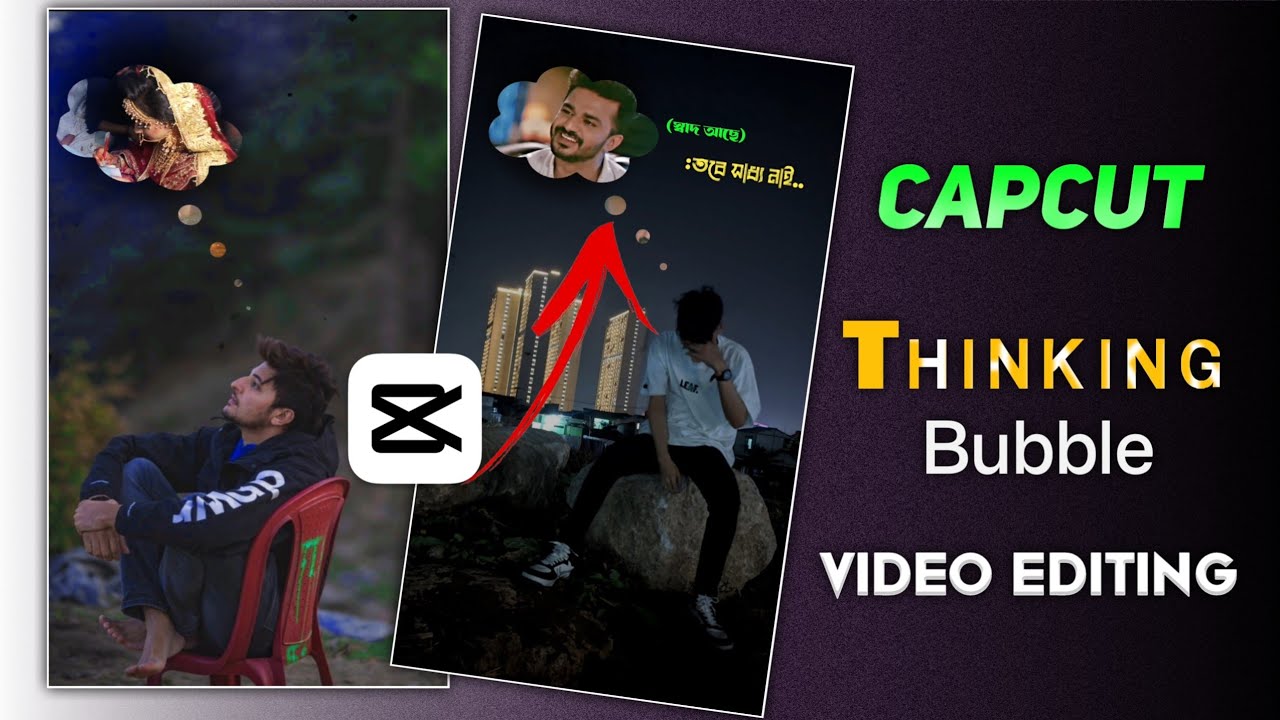 Capcut Thinking Bubble video Editing tutorial - YouTube