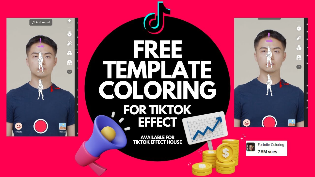 Tiktok Effect House - FREE Coloring Template - Tutoriel (FR) - YouTube