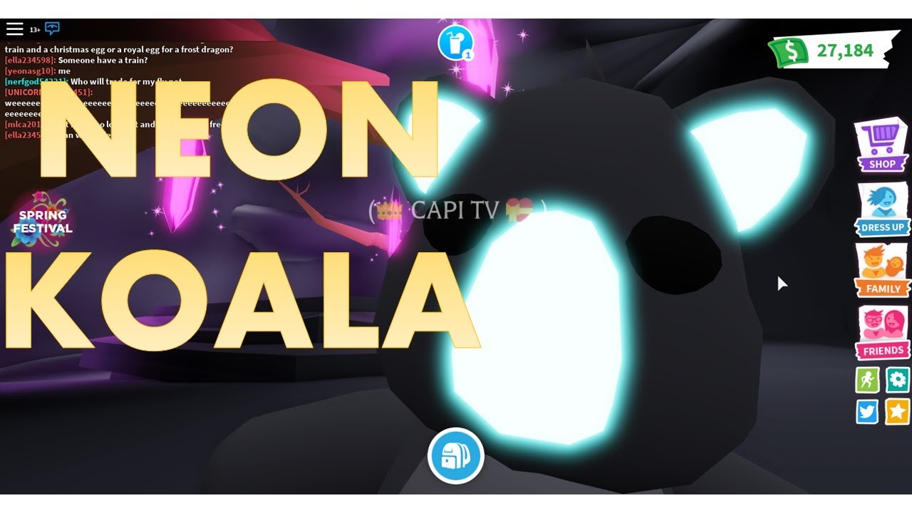 NEON KOALA | AUSSIE EGG | ADOPT ME | ROBLOX - YouTube
