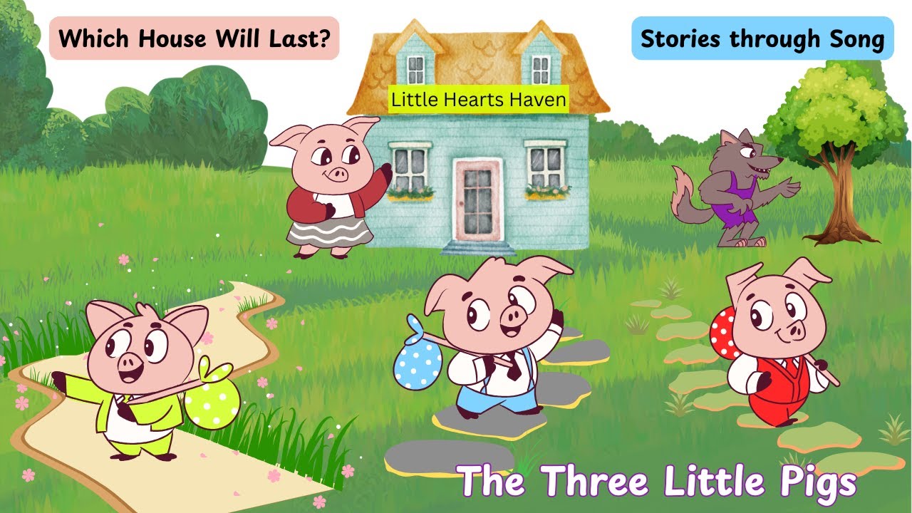🎵 The Three Little Pigs - Sing, learn & laugh along with this fun ...