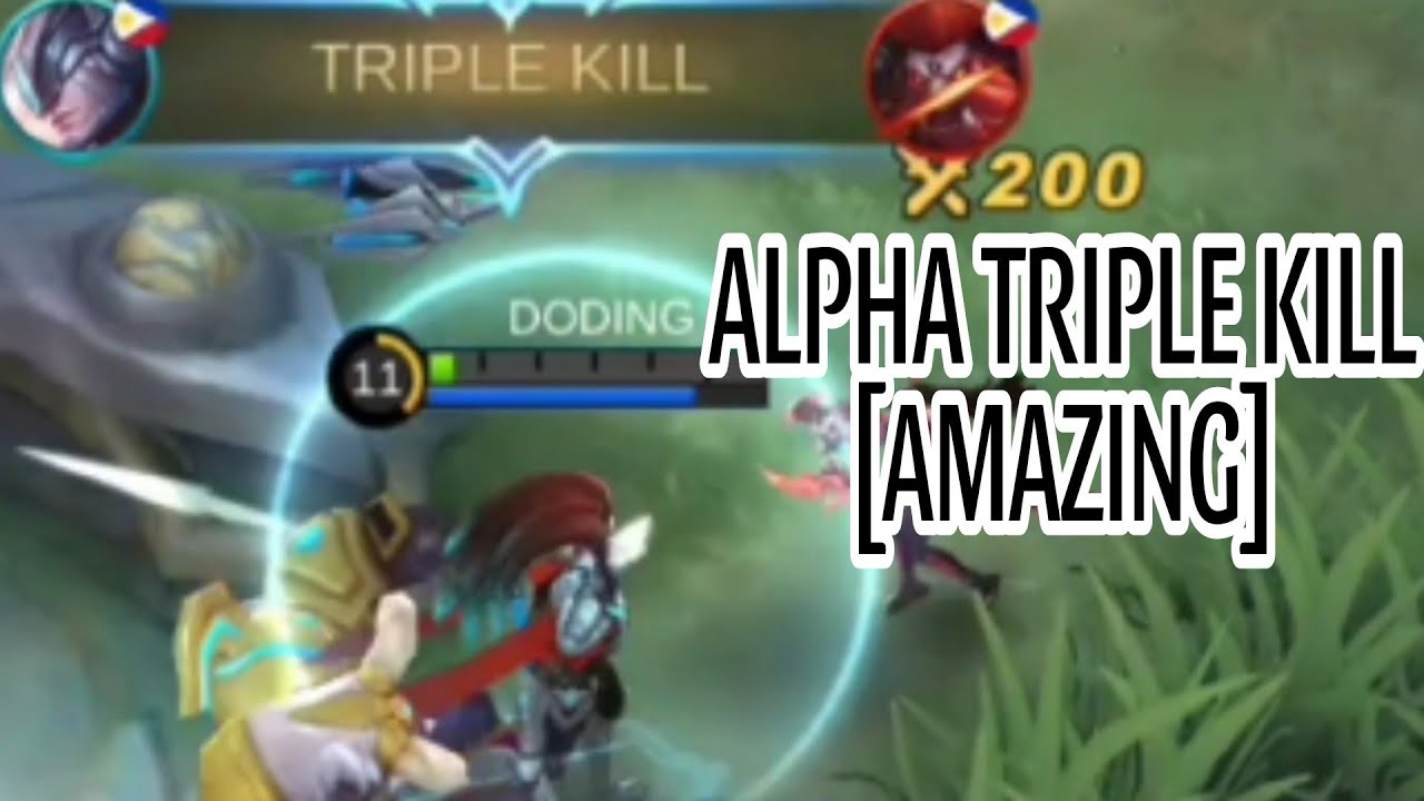 TRIPLE KILL ALPHA FIGHTER #amazing - YouTube