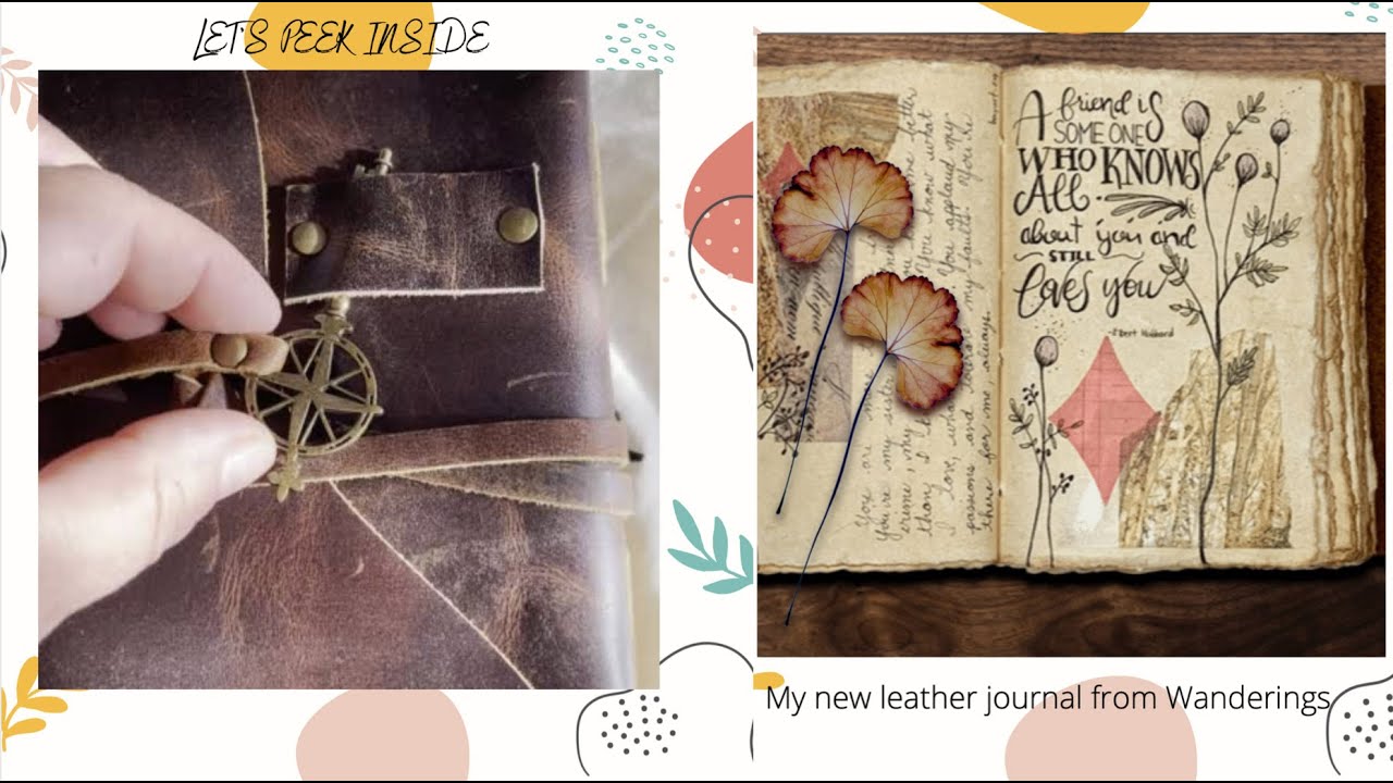 Vintage Leather Journal - Amazing Old World Journaling - YouTube