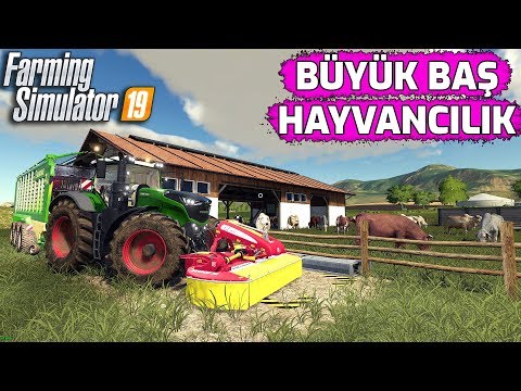 FARMING SIMULATOR 19 // BÜYÜK BAŞ HAYVANCILIĞA BAŞLADIK !! #5