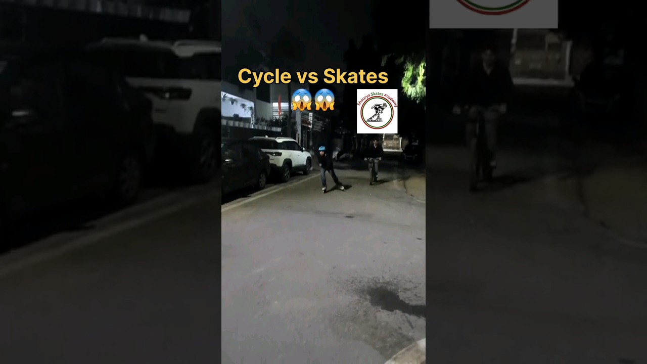 Skates vs Cycle #skate #skating #speedskating #motivation #shorts - YouTube