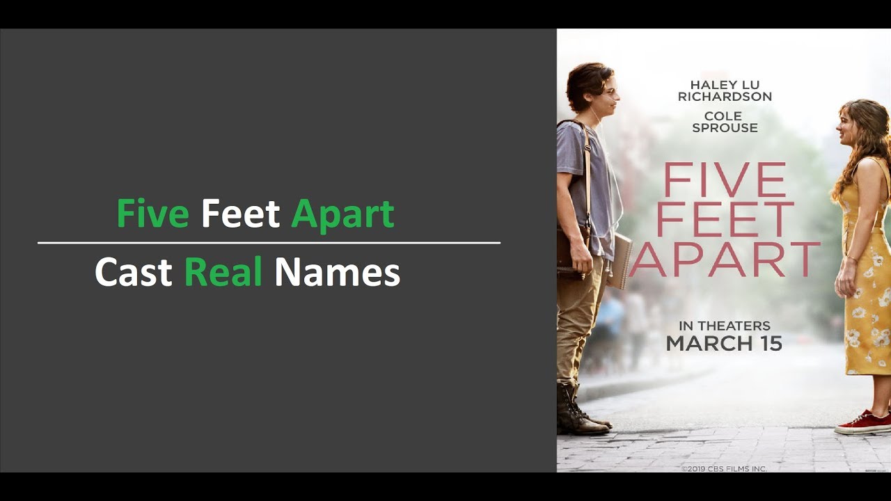 Five Feet Apart ★ Film Star ★ Cast ★ Real Names 2019 |FGP |[CCS17 ...
