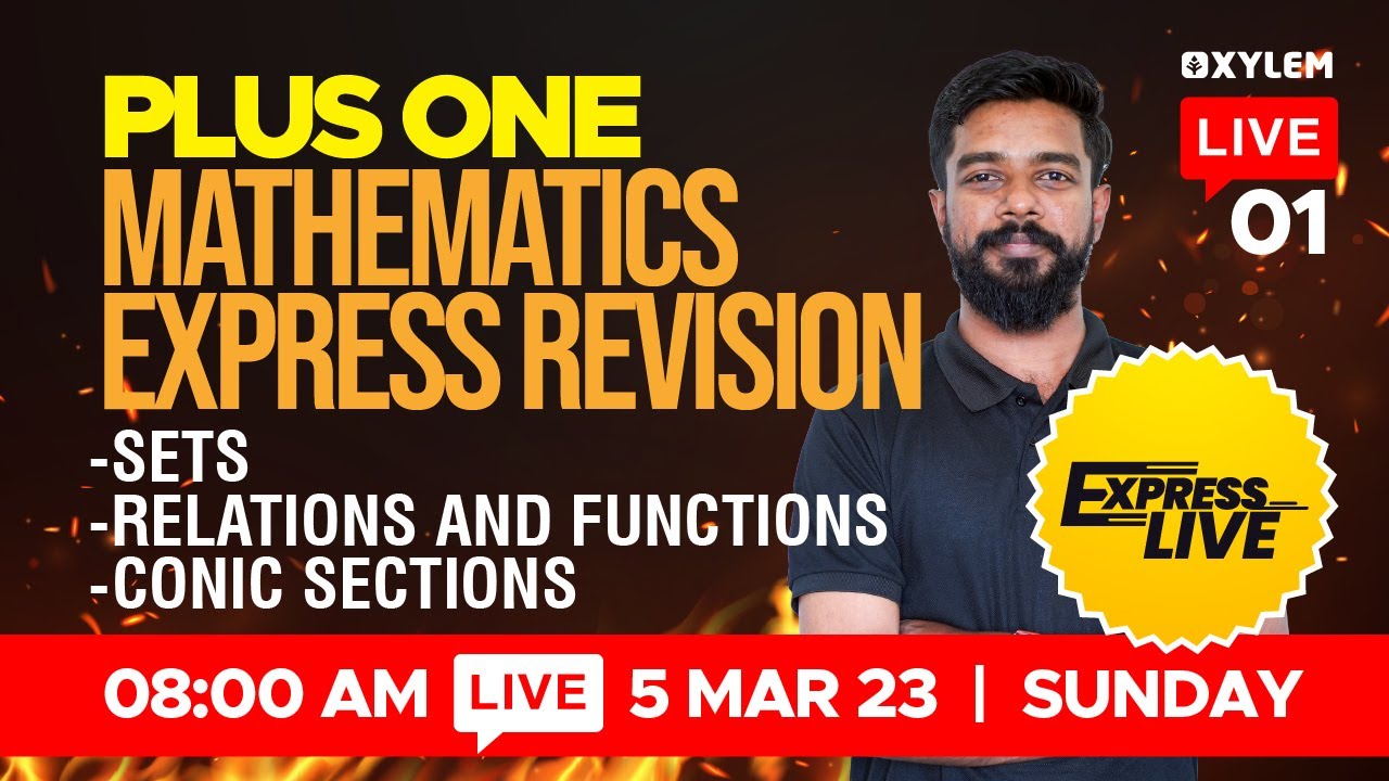 Plus One Maths - Sets, Relations And Functions, Conic Sections | XYLEM ...
