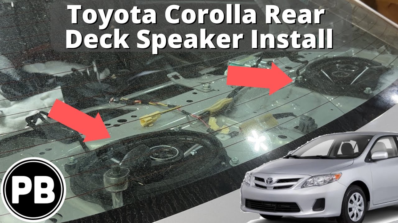 2009 - 2013 Toyota Corolla Rear Deck Speaker Install - YouTube