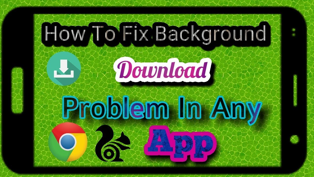 How to fix background download problem in any app!!!! - YouTube