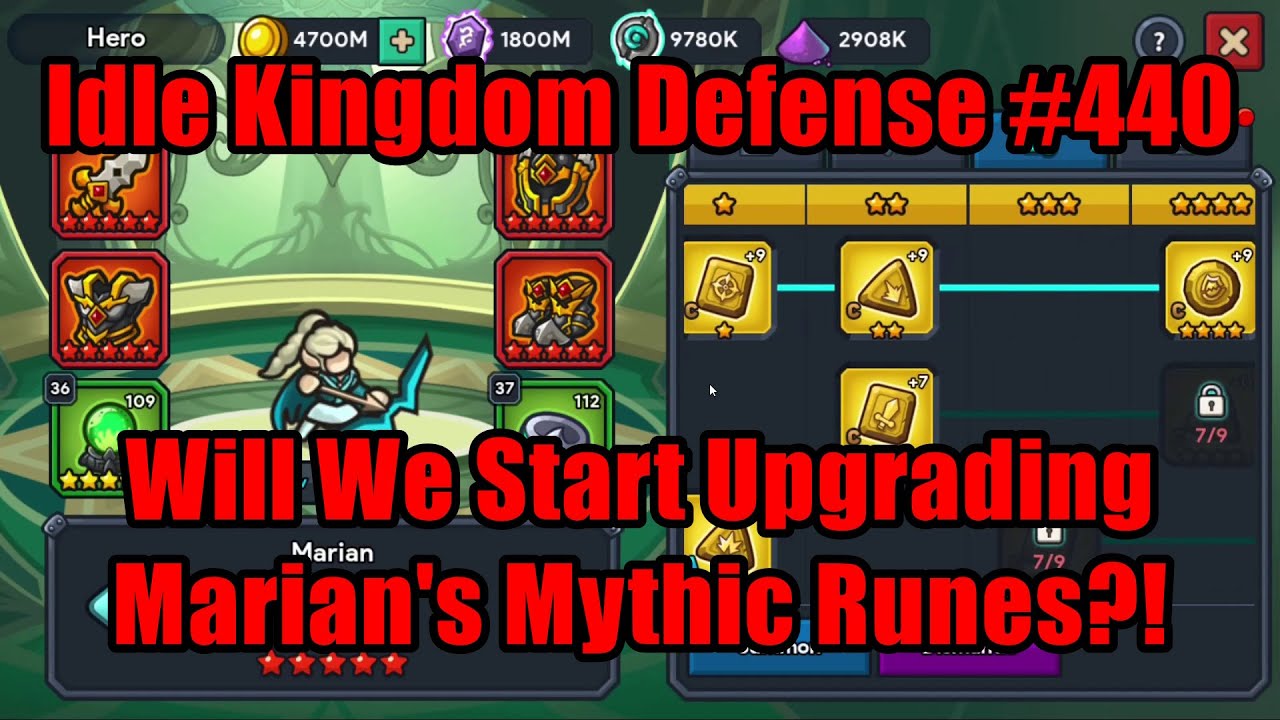 Idle Kingdom Defense #440 - Will We Start Upgrading Marian's Mythic ...