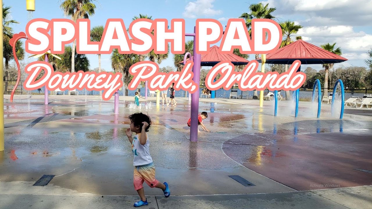 Splash Pad/ Downey Park/ Road Trip State Road 50/ Walking Tour - YouTube