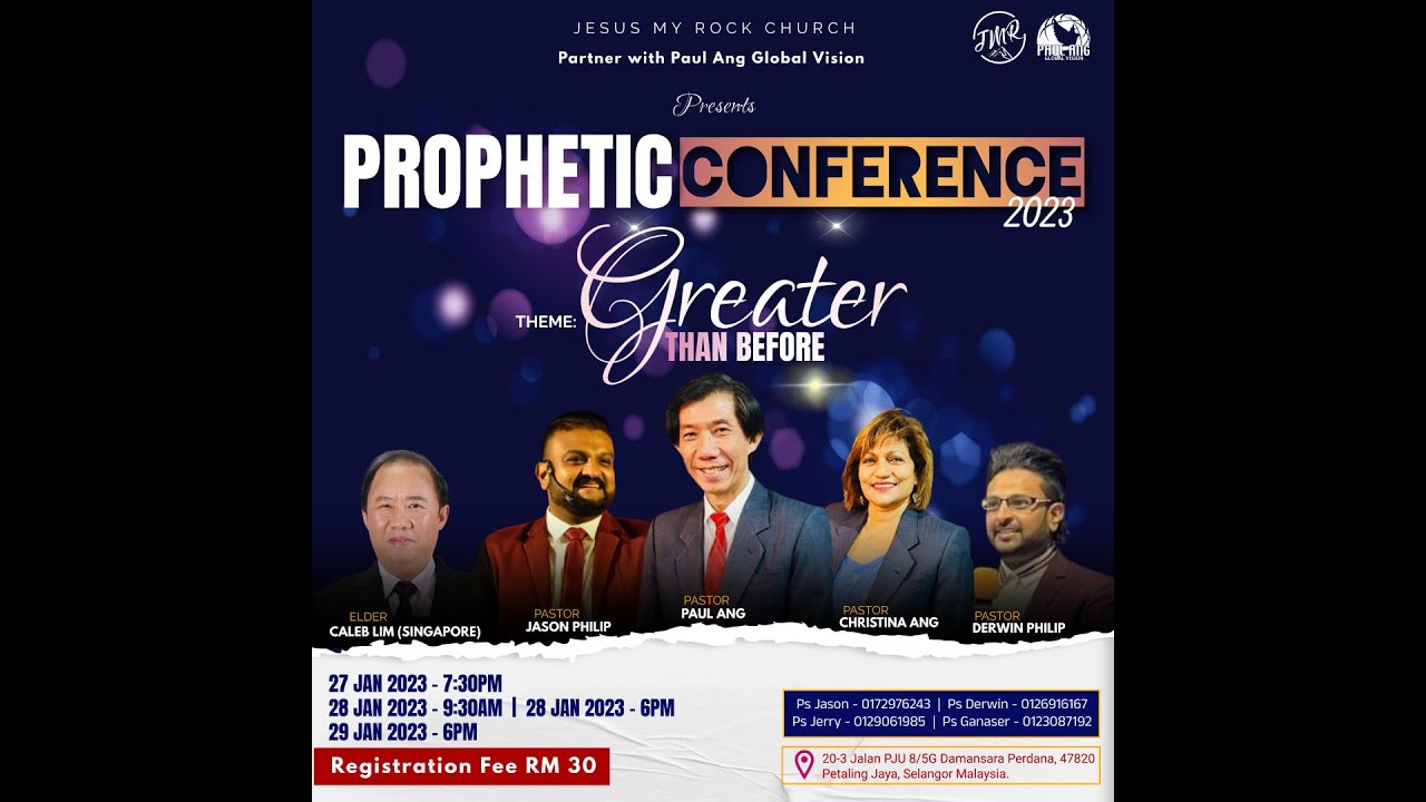 JMR PROPHETIC CONFERENCE 2023 | LIVE - YouTube