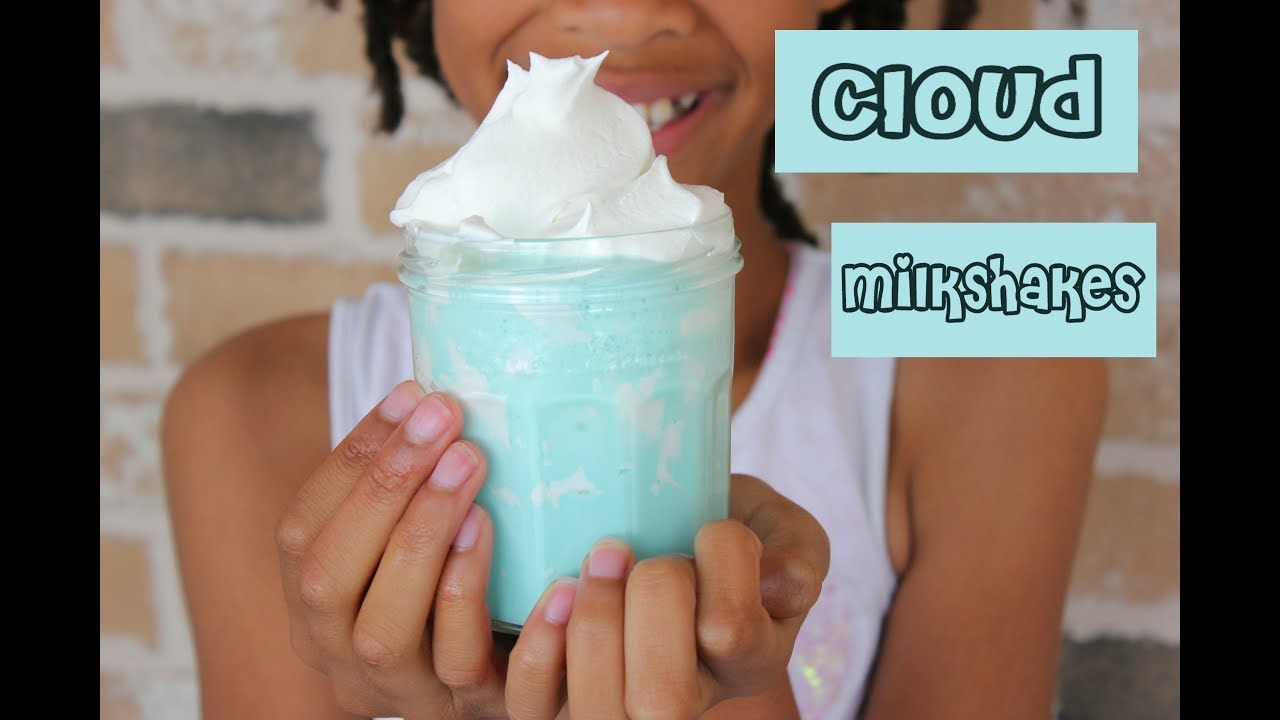 DIY Clouds and Sky Ice Cream/ Milkshake | Kid Kitchen Recipe How-to ...