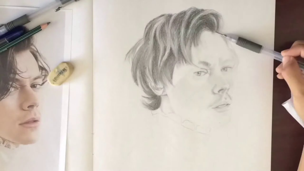 DRAW/ HARRY STYLES - YouTube