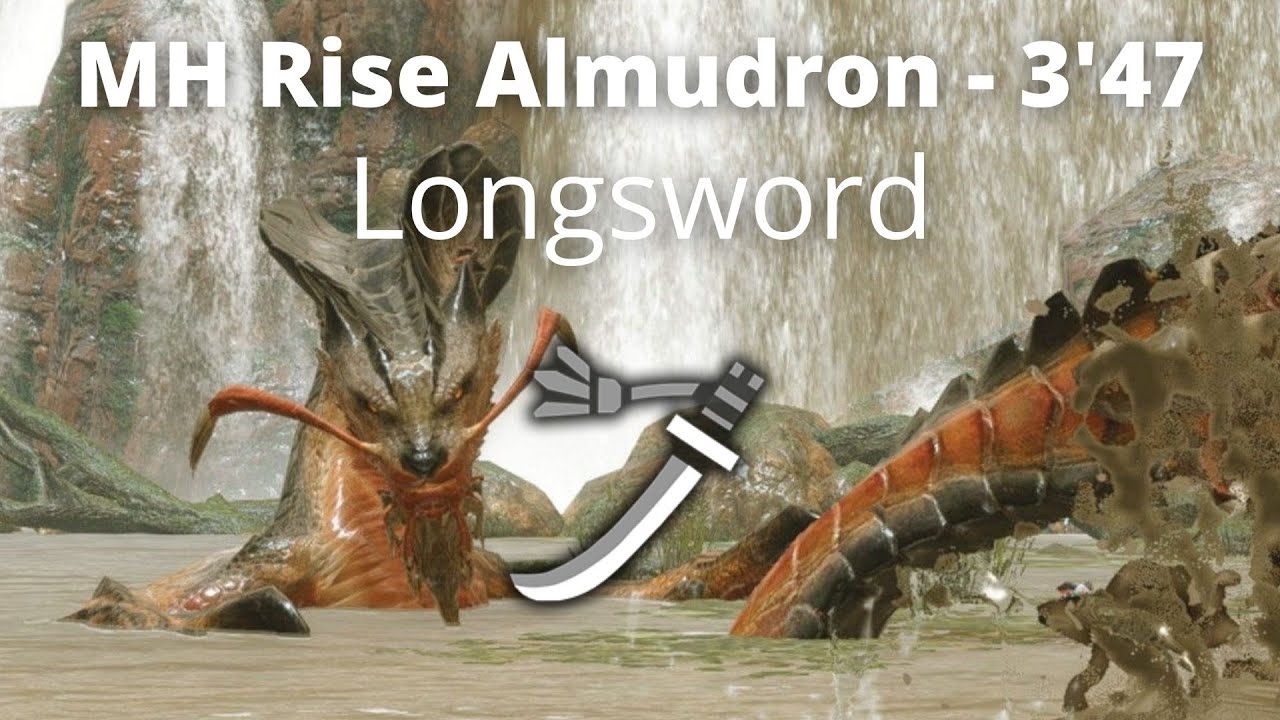 Monster Hunter Rise - Almudron Longsword speedrun (Capture) 3'47 - YouTube