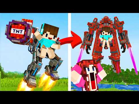 BOCIL & MAMA BERHASIL RAKIT UPGRADE ROBOT PALING CANGGIH DI MINECRAFT