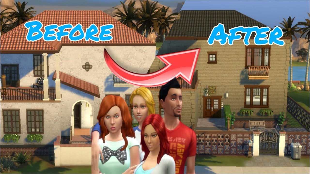 Caliente House Renovation | The Sims 4 Speed build - YouTube