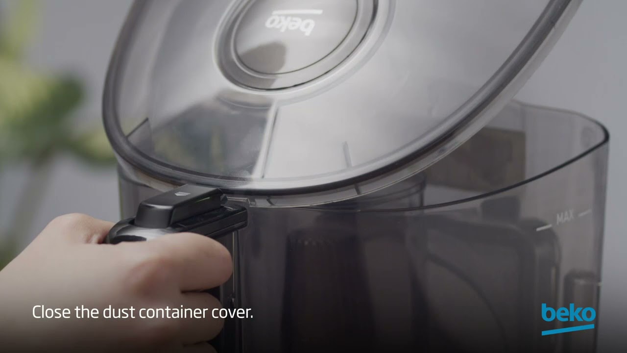 How to clean the Dust Container on your Beko Bagless Canister Vacuum ...