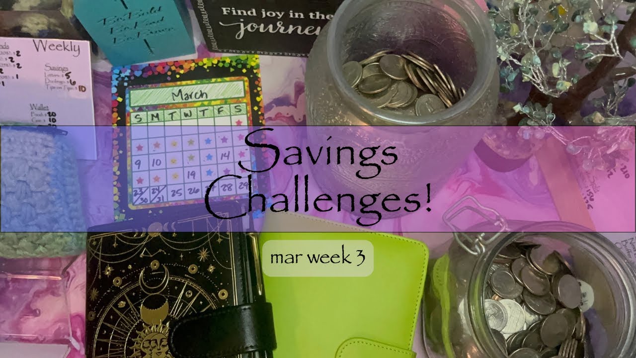 Mar Week 3 | Savings Challenges!! - YouTube