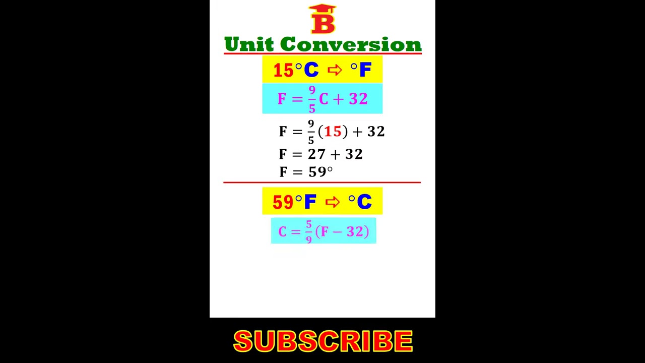 C To F F To C Conversion YouTube C To F F To C Conversion YouTube