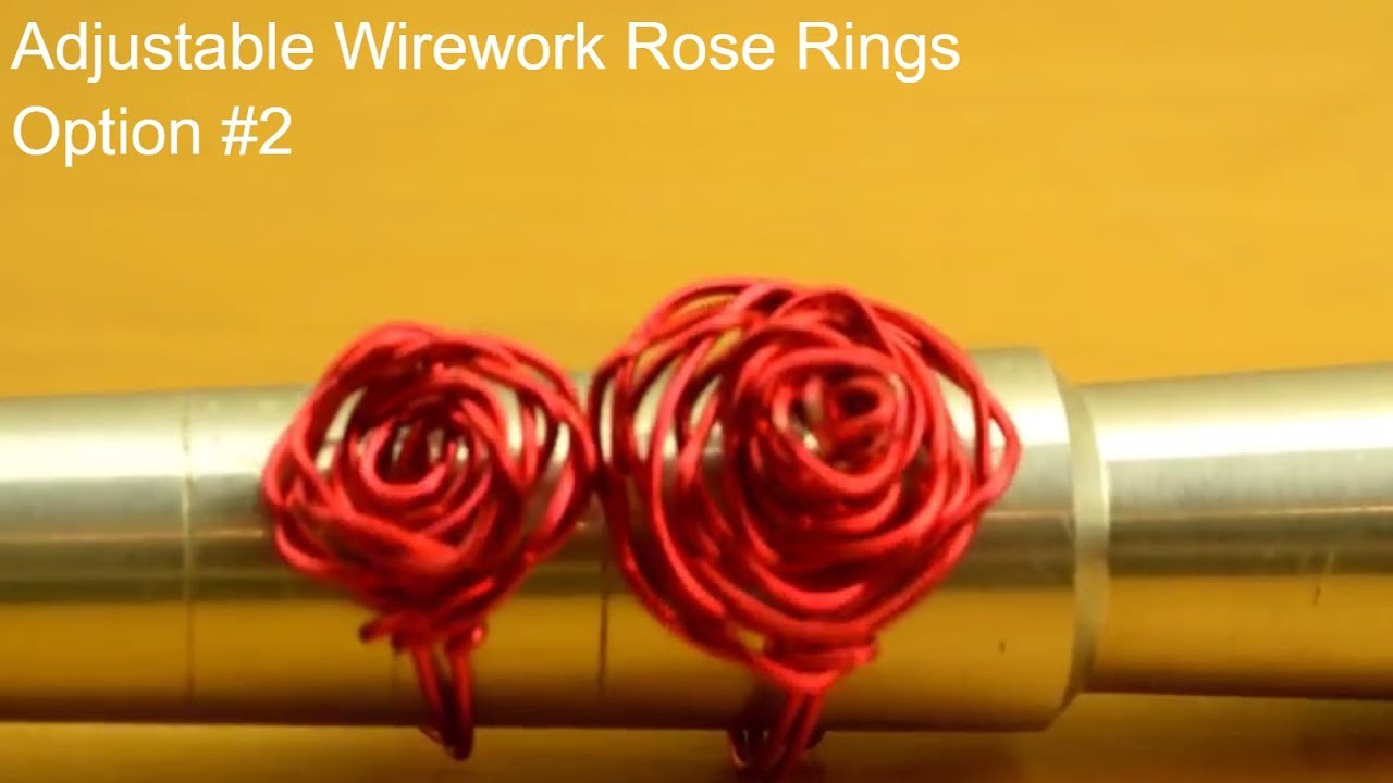 Wirework Rose | Adjustable Ring #2 | Wirework Jewellery Tutorials ...