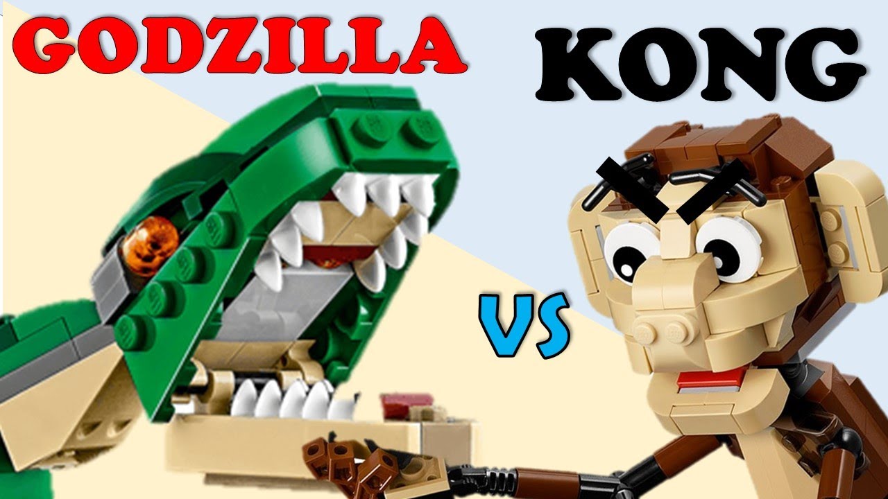 Godzilla vs Kong Lego stop motion animation - YouTube