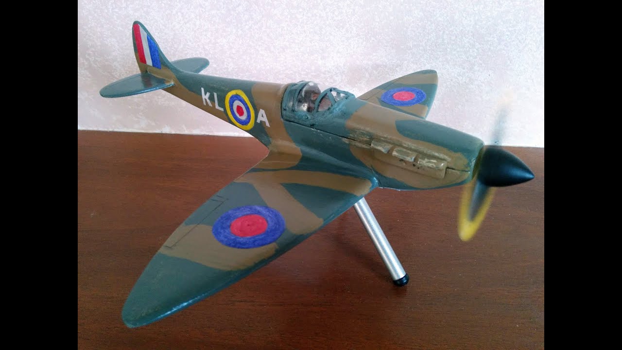 Making a model Spitfire in Obeche wood during lockdown. - YouTube