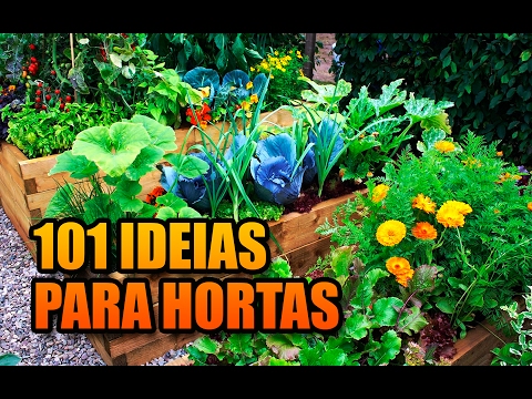 101 Ideias e Projetos de Hortas - Faça sua horta Urbana - YouTube