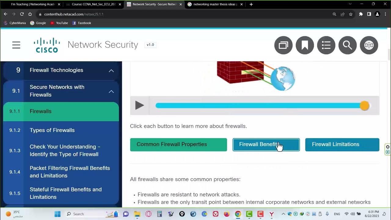 Lecture #9: Firewall Technologies - YouTube