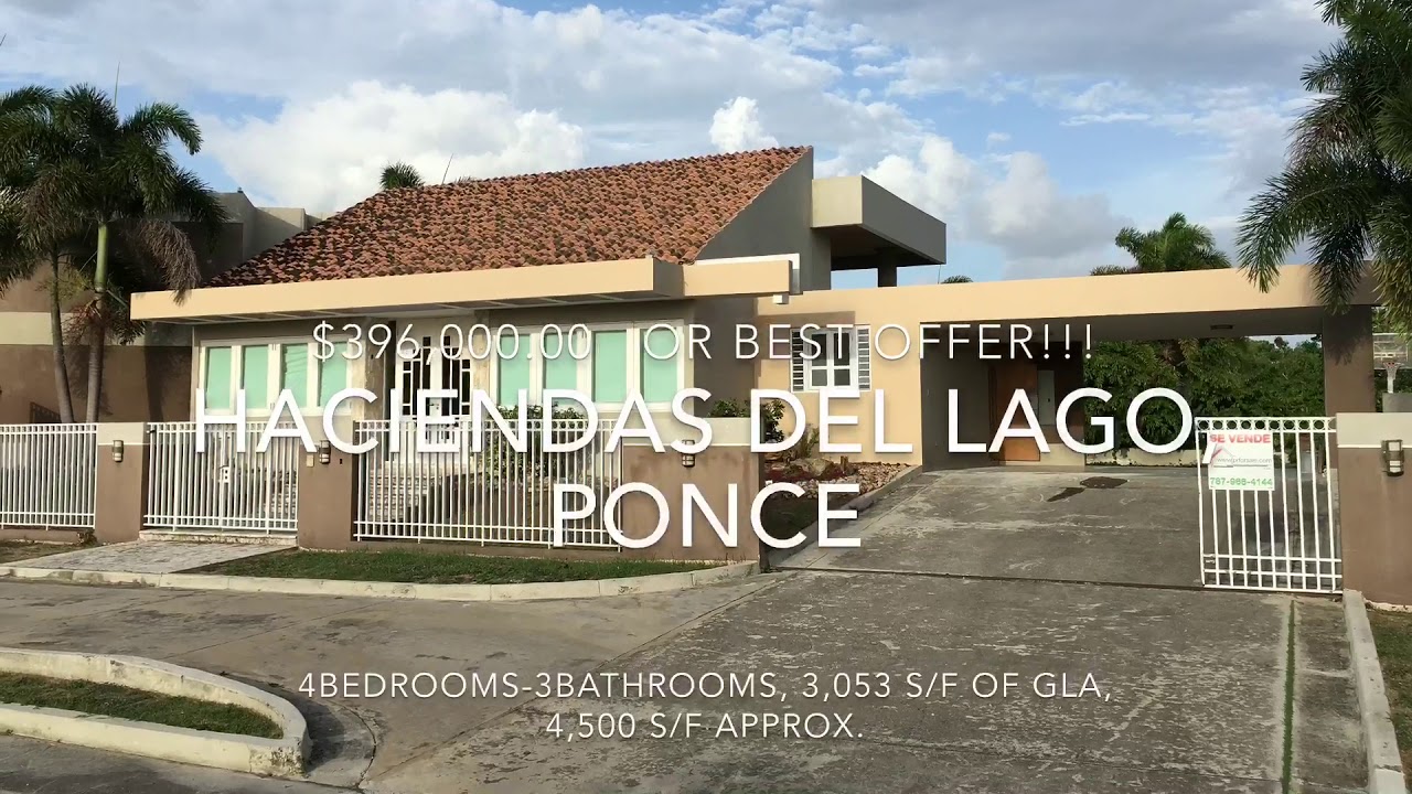 $339,000.00 Precio Reducido! @ Haciendas del Lago, Ponce - YouTube
